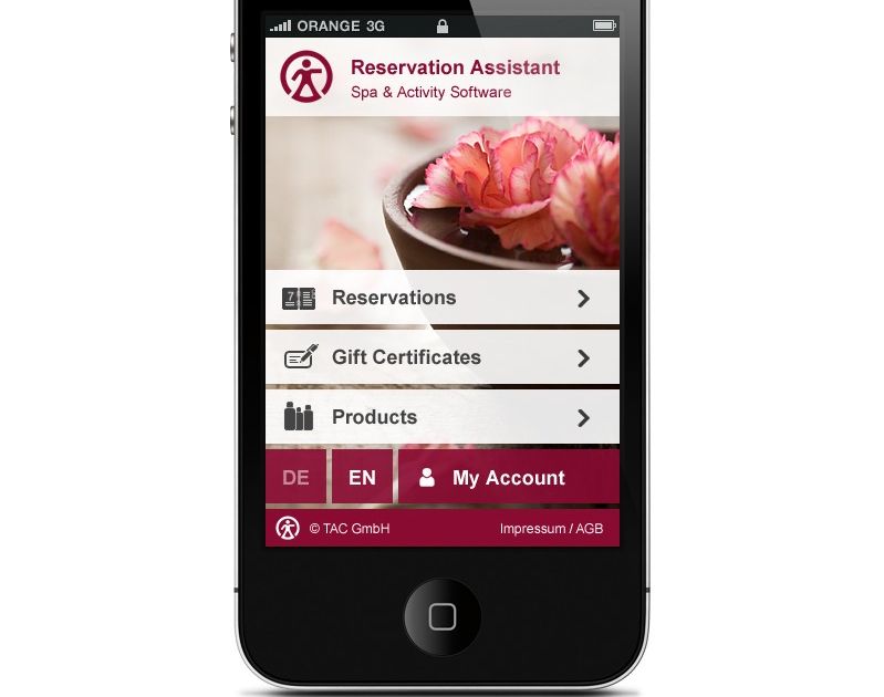 SPA TO GO: TAC presents mobile booking app for spa´s, hotels and ...